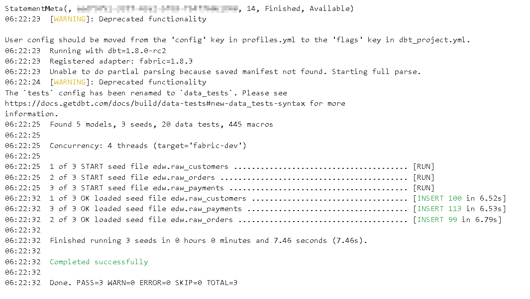 Run Dbt With Dbt Fabric Adapter In A Fabric Notebook A Step By Step